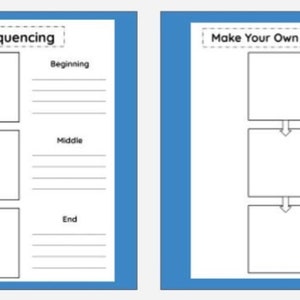 Sequencing Practice | Blank Worksheets | Draw and Write Your Own ...