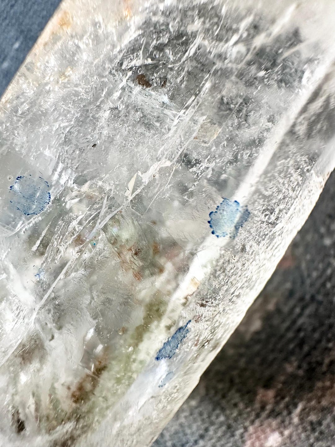 Rare Enhydro Blue Polka Dot Spotted Garden Chlorite Natural Formation ...