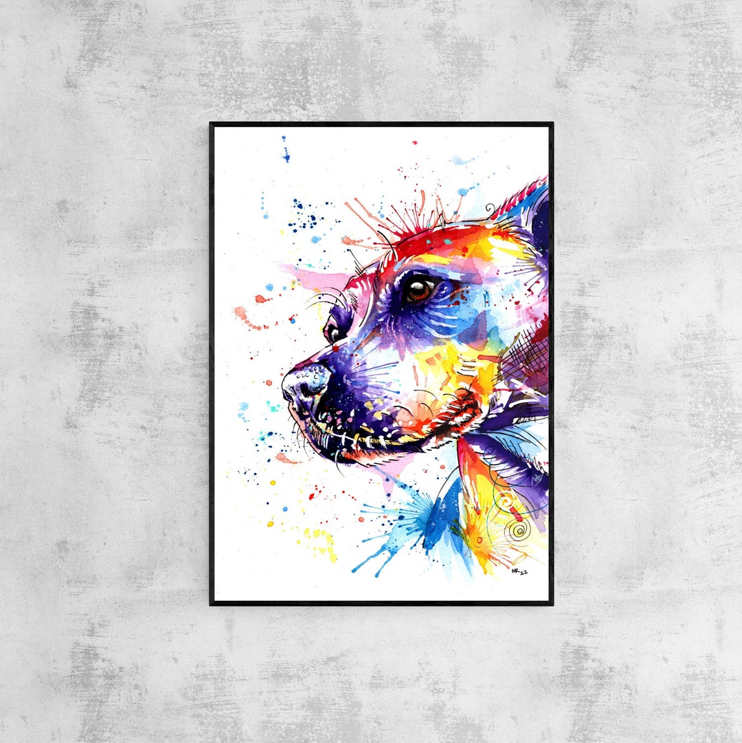 Staffordshire Bull Terrier Art Print, Staffy Art Print, Staffie ...