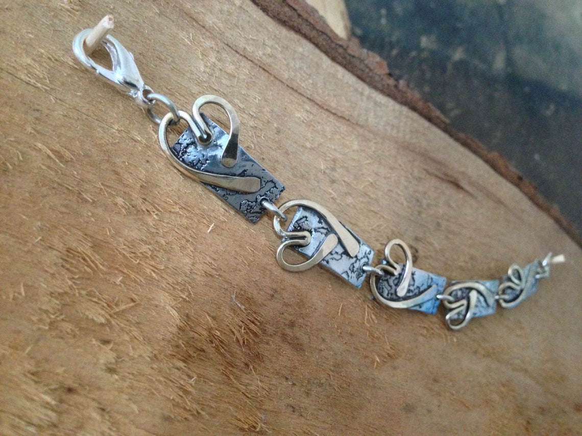 Heart Link Bracelet - Etsy
