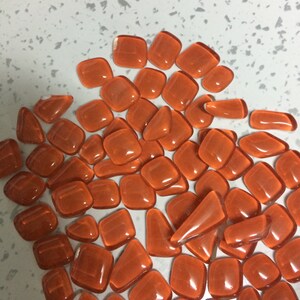 Red-orange Mix/glass Mosaic Tiles/glass Small Pebbles/glass Tiles ...