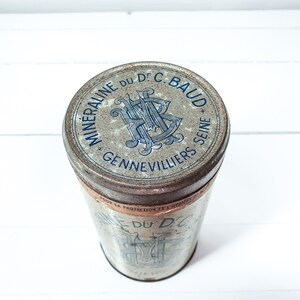 Vintage French Talc Powder Tin Minéraline Du Dr. C. Baud • Old Tins ...