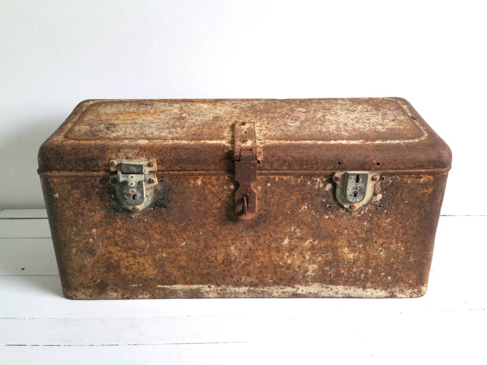 Awesome Old Rustic Metal Box | Etsy