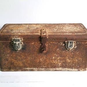 Awesome Old Rustic Metal Box - Etsy