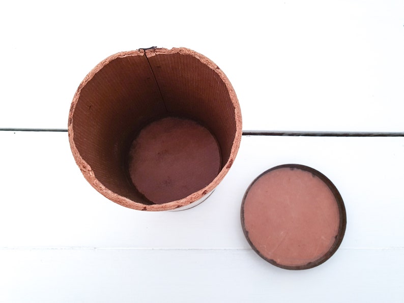 Antique Round Cardboard Box Old Toy Barrel Nostalgic Old - Etsy