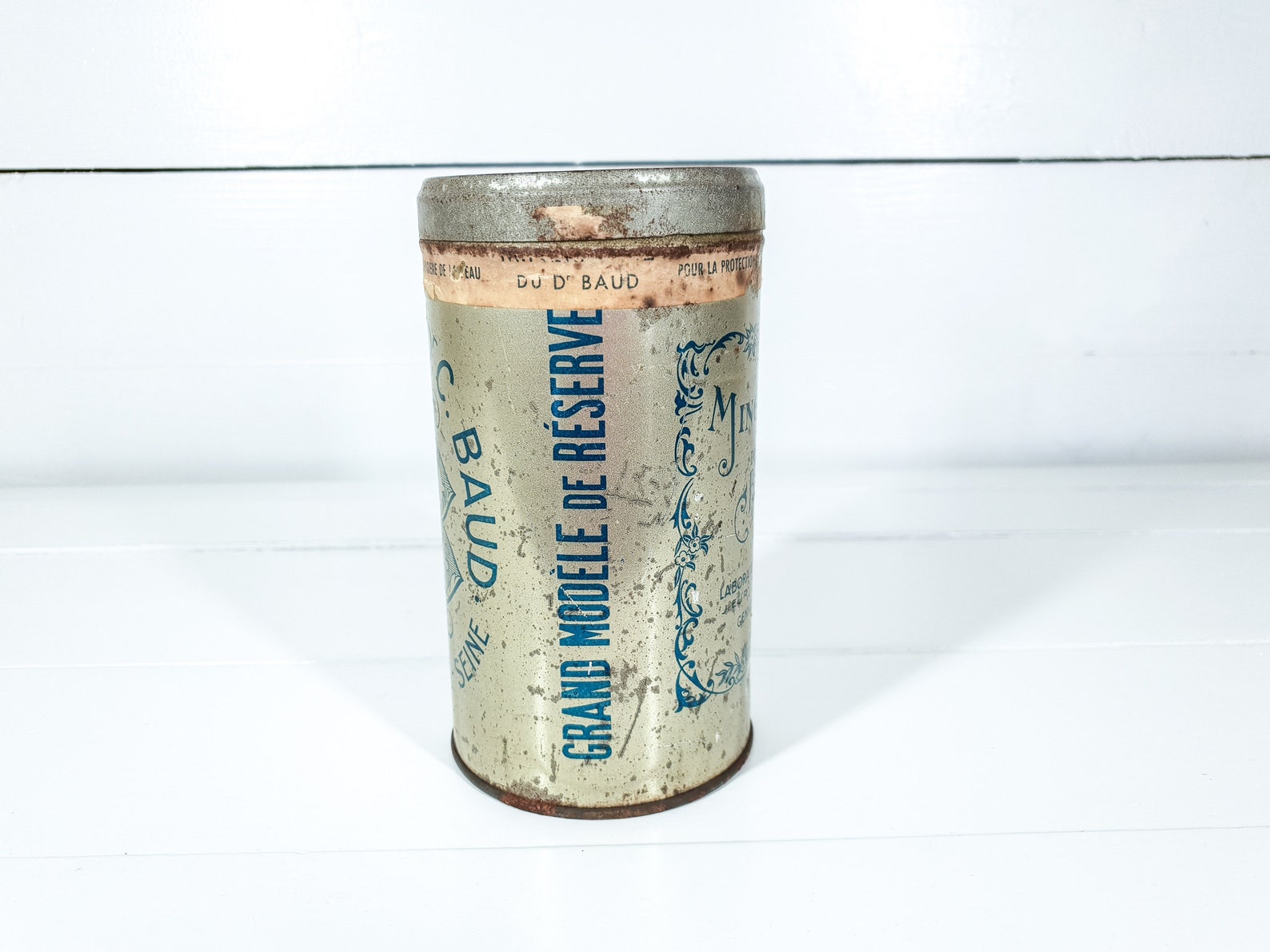 Vintage French Talc Powder Tin Minéraline Du Dr. C. Baud Old - Etsy