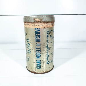 Vintage French Talc Powder Tin Minéraline Du Dr. C. Baud • Old Tins ...