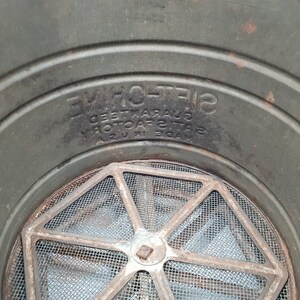 Unique Vintage Tin Sift-chine Flour Sifter Green Band • Shabby ...