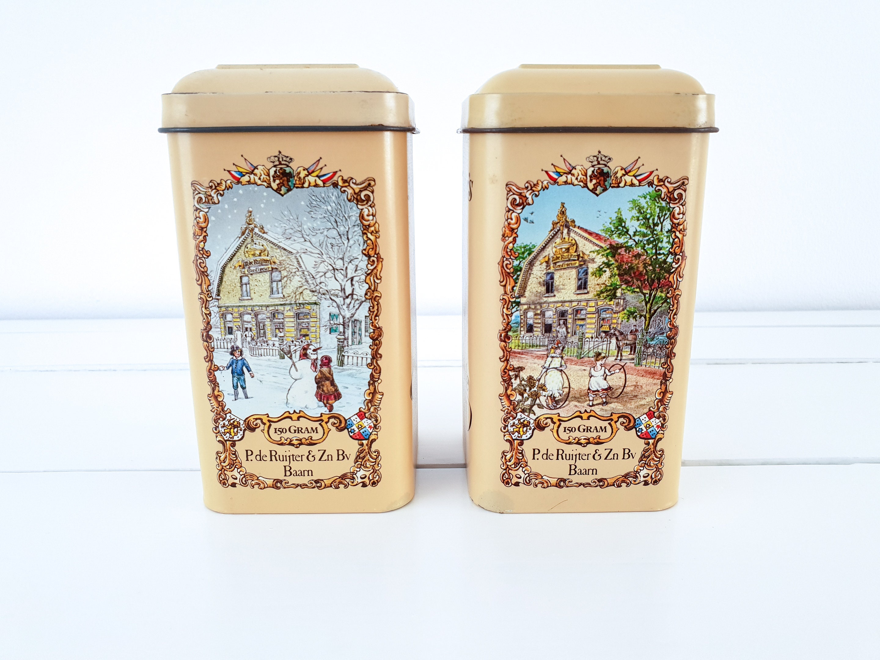 Vintage Dutch tin chocolate sprinkles De Ruijter • old vintage tins ...