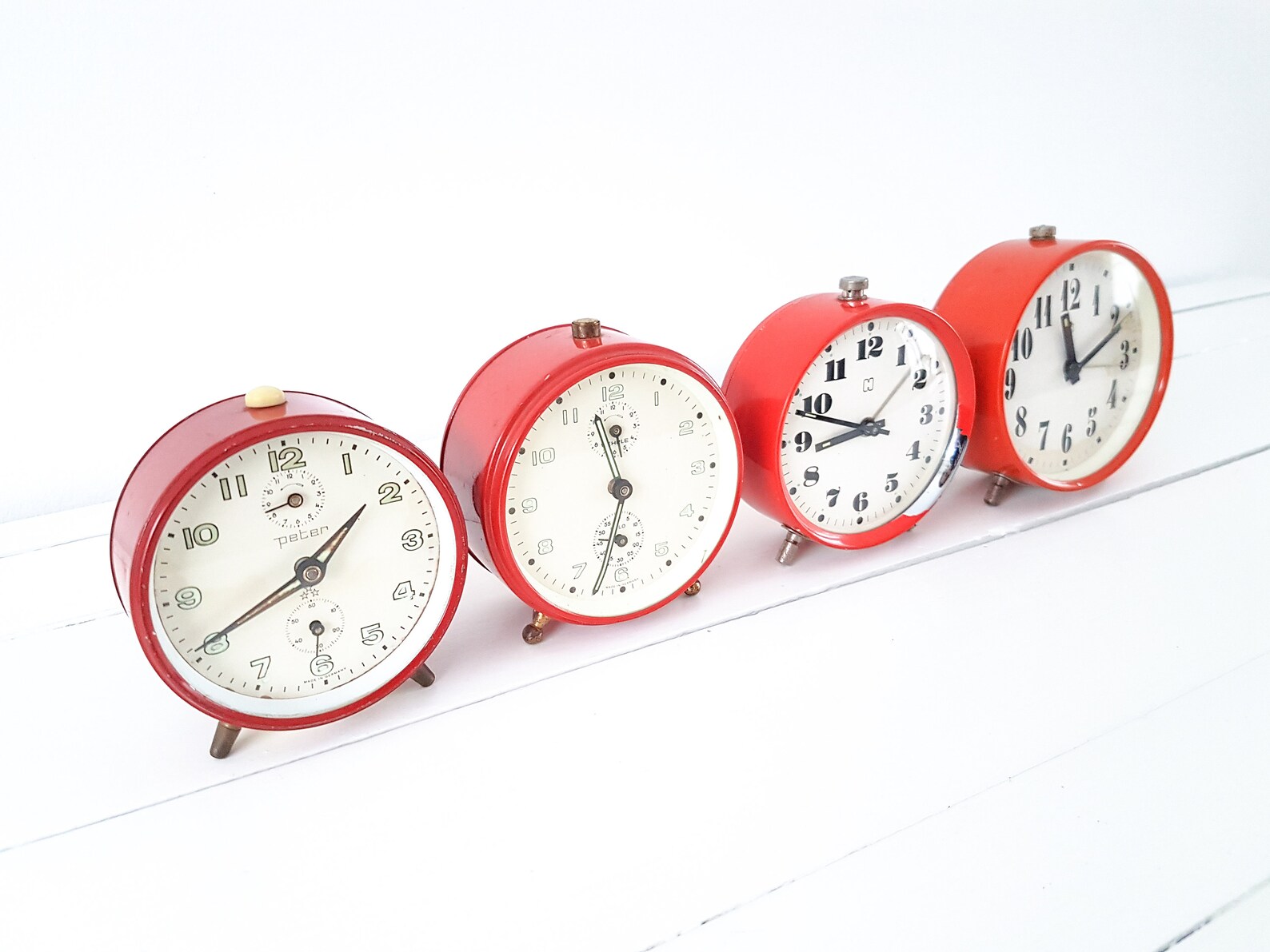 Réveil rouge vintage Peter Wehrle Hema vieux réveils anciens - Etsy France