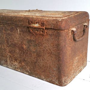 Awesome Old Rustic Metal Box - Etsy