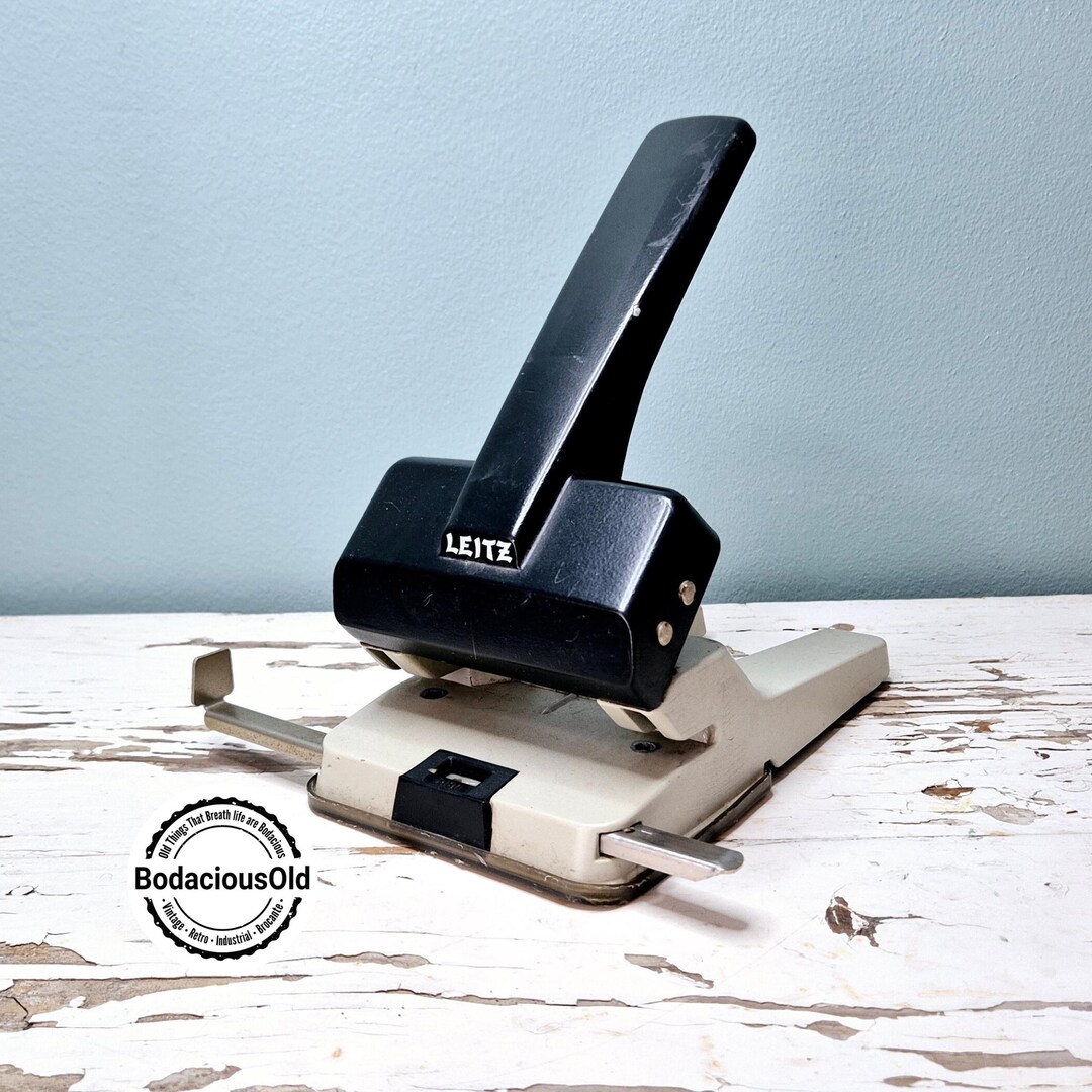 Vintage Leitz Heavy Duty Hole Punch | Industrial Retro Desk Accessory ...