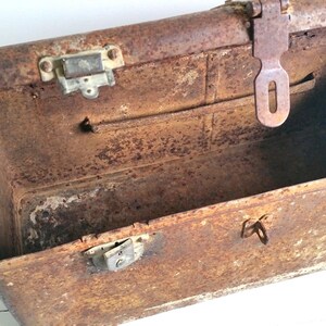 Awesome Old Rustic Metal Box - Etsy