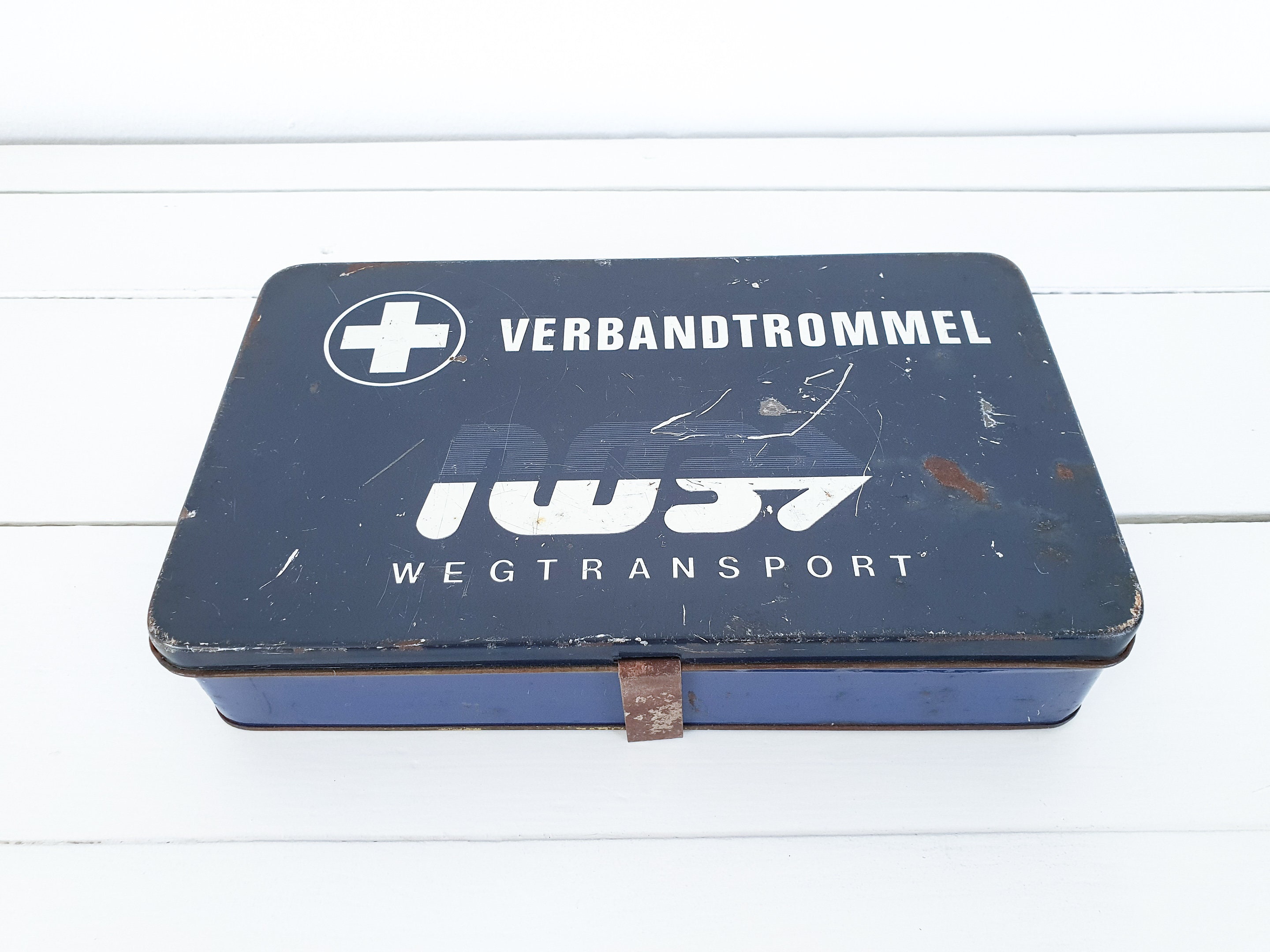 Vintage metal first aid kit • first aid tin • medical kit • first aid ...