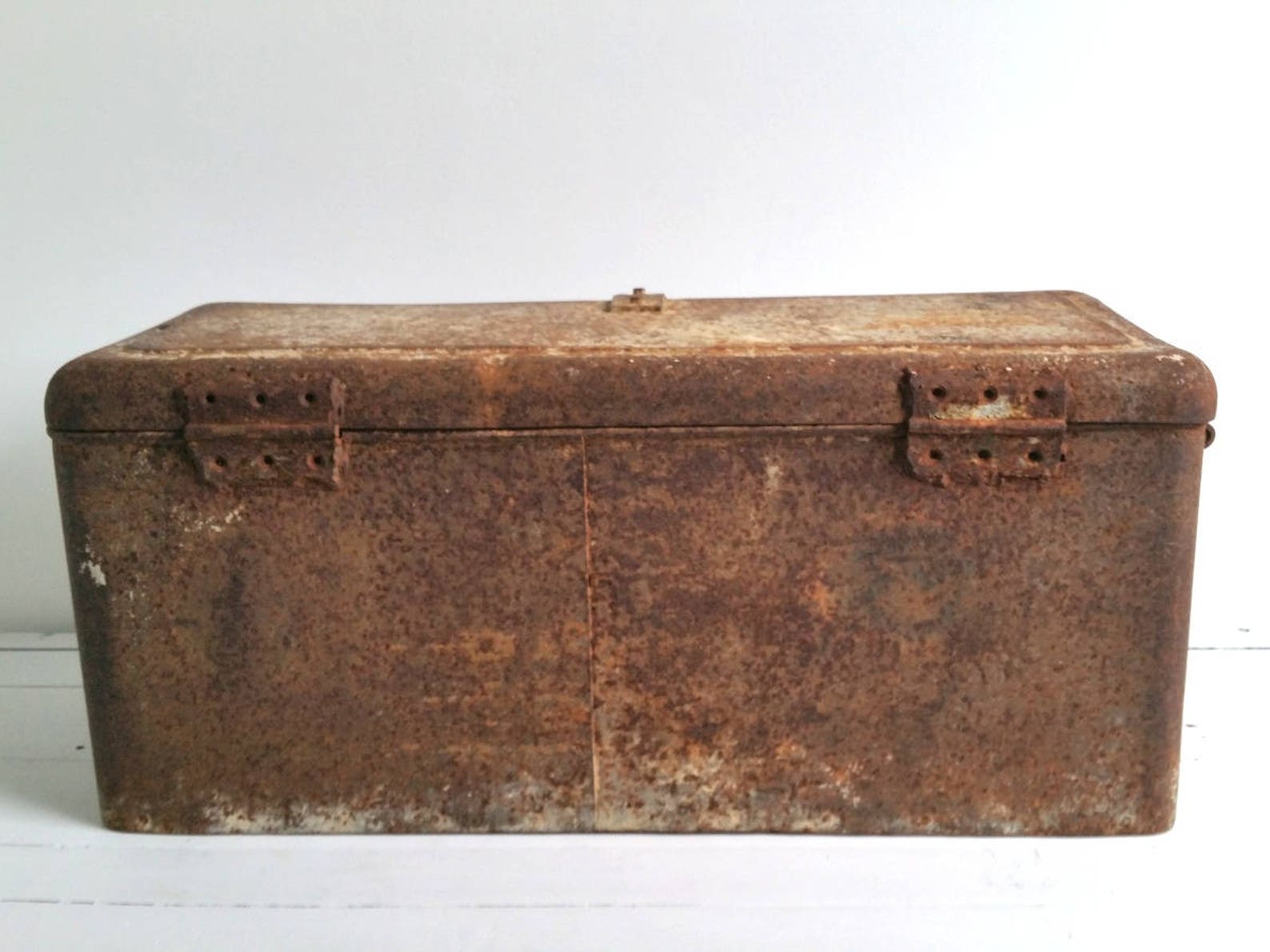 Awesome Old Rustic Metal Box | Etsy