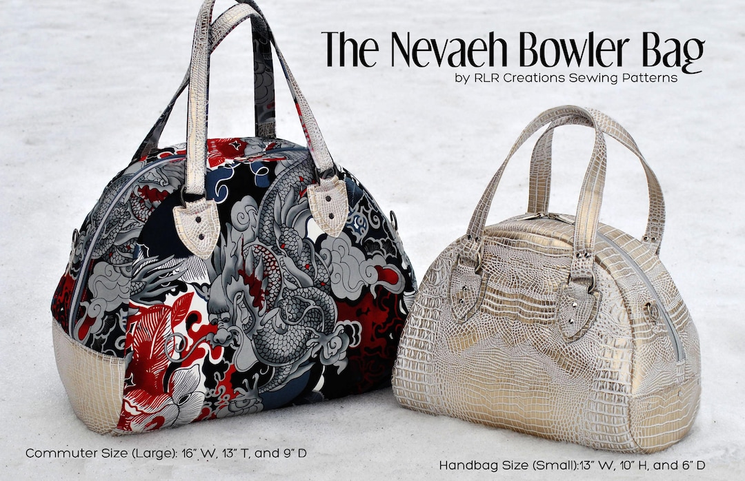Nevaeh Bowler Bag PDF Sewing Pattern Pattern Includes 2 Sizes RLR ...
