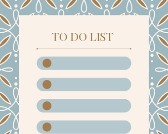 Boho Desktop Wallpaper Aesthetic To-do List Printable - Etsy
