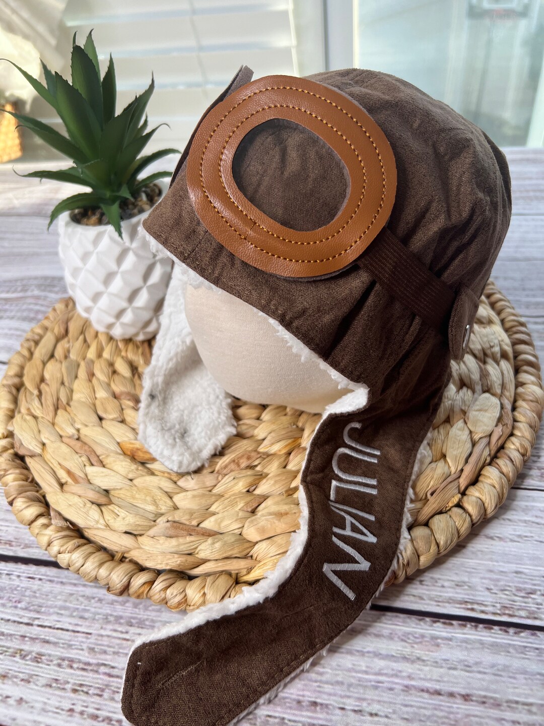 Aviator Baby Hat, Airplane Boy Hat, Personalized Baby Hat, Boy Pilot ...