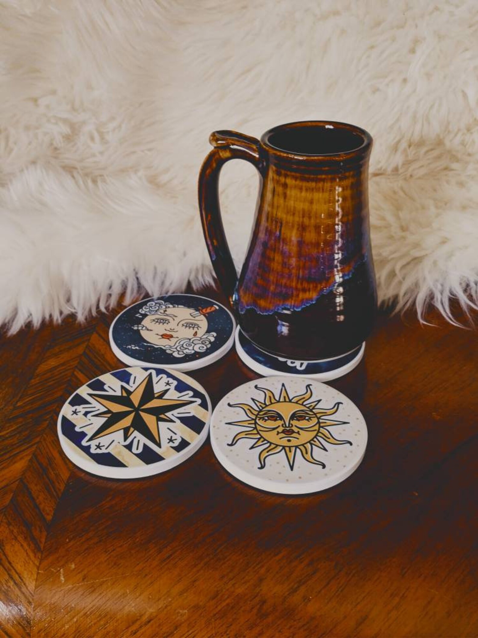 Four Pack Coasters Decorative Coasters Set of 4 3.7 - Etsy