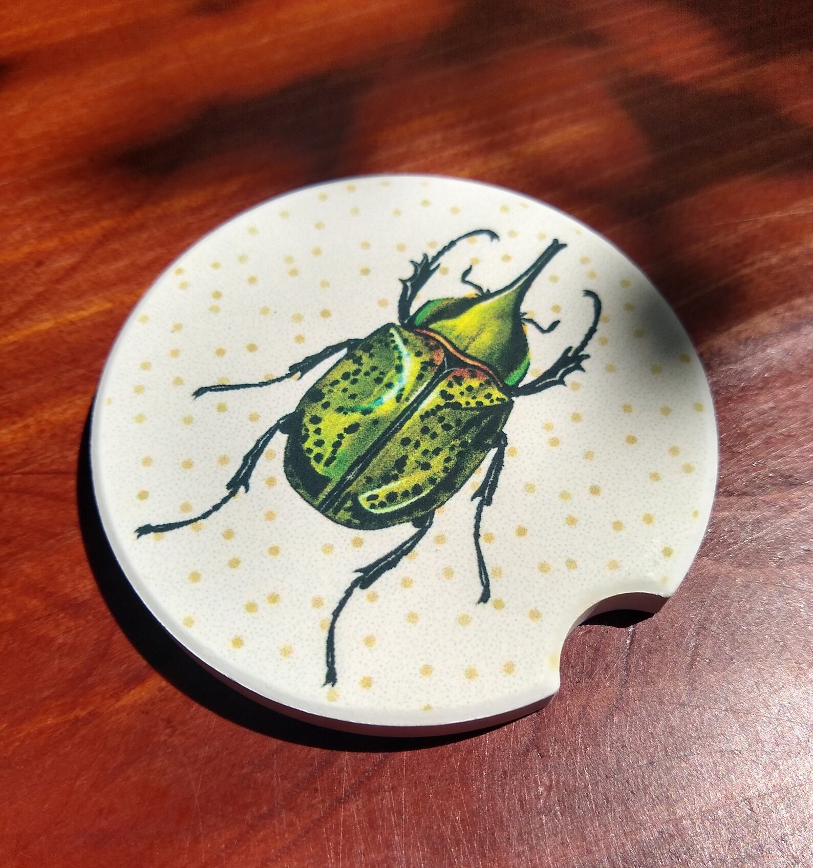 Vibrant Beetle Car Coaster 2-pack Bug Car Coasters Vintage - Etsy