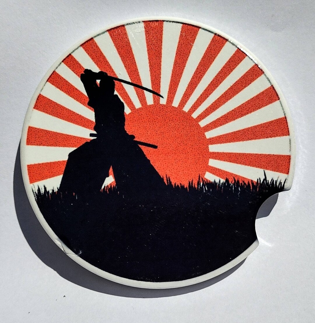 Samurai Car Coaster 2-pack Martial Arts Car Coasters - Etsy Österreich