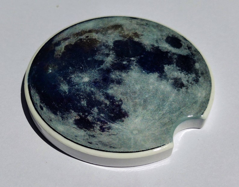 MOON Car Coaster Luna Car Coasters Lunar Car Coasters - Etsy