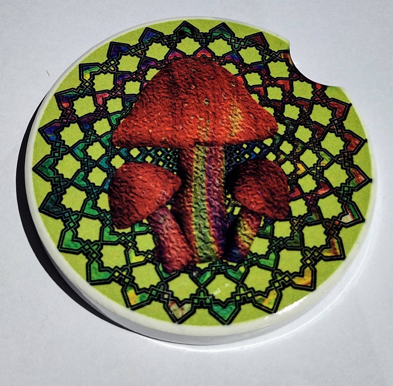 Metaphysical Wild Mushrooms 2 Pack Car Coasters Magic Fungi Car ...