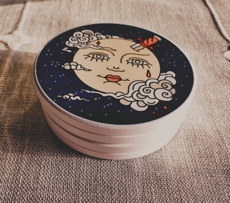 Four Pack Coasters Decorative Coasters Set of 4 3.7 - Etsy