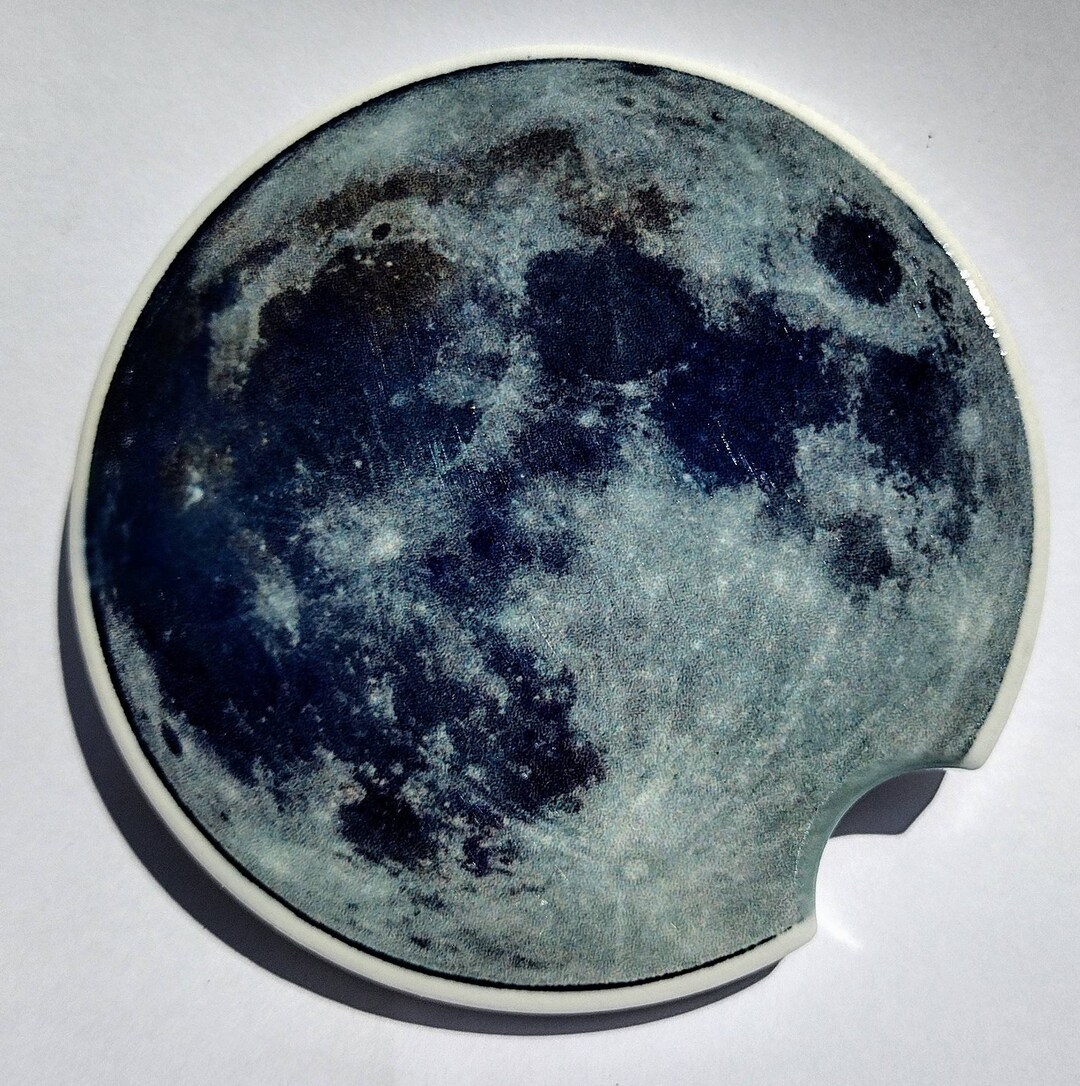 MOON Car Coaster Luna Car Coasters Lunar Car Coasters Galaxy Car ...