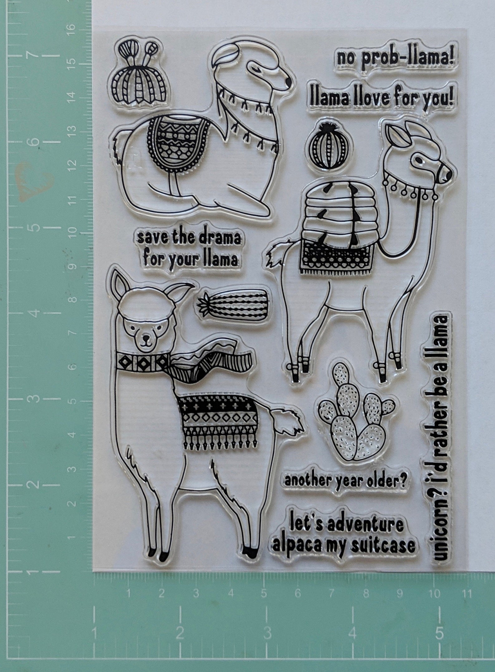Alpaca Stamp Llama Stamp No Prob-llama Stamp Alpaca My - Etsy