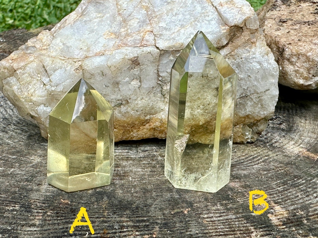 Choice, One NATURAL Citrine Towers, Phantoms! Citrine Points ...