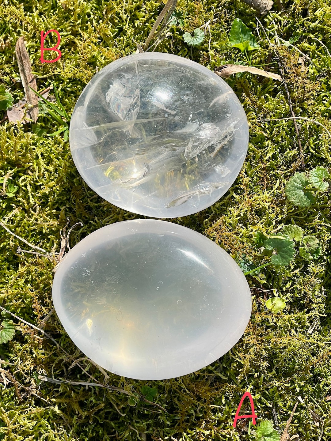 Choice! Girasol Quartz Palm Stones, Moon Quartz Palm Stone, Moon Opal ...