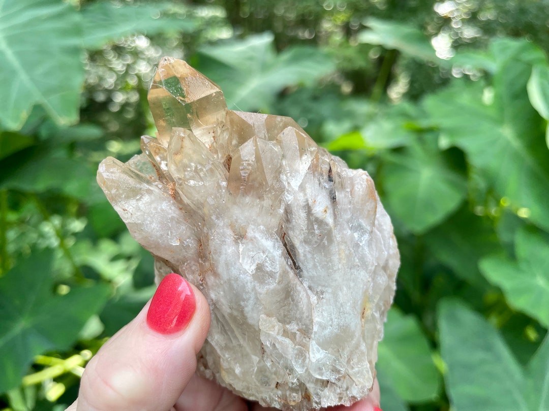 Congo Citrine Cluster, Cascading Congo Citrine, Honey Citrine, Rainbow ...