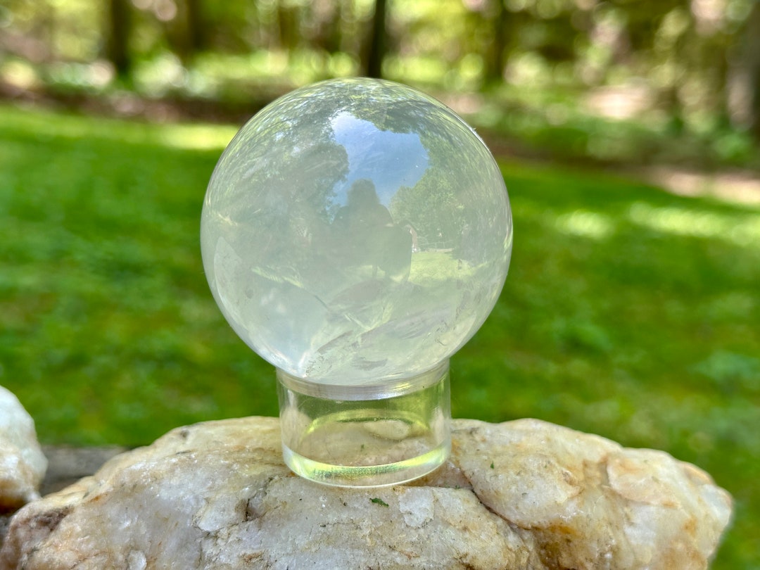 Girasol Quartz Sphere, Moon Quartz, Moon Quartz Sphere, With Stand ...
