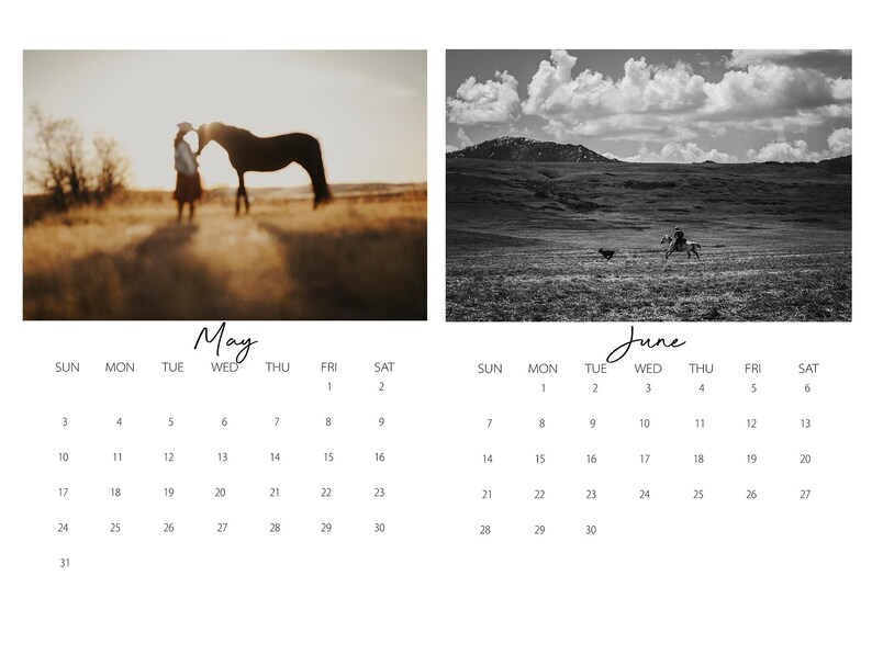 2026 Montana Fine Art Desk Calendar, Rustic, Ranch, Farm, Horse ...