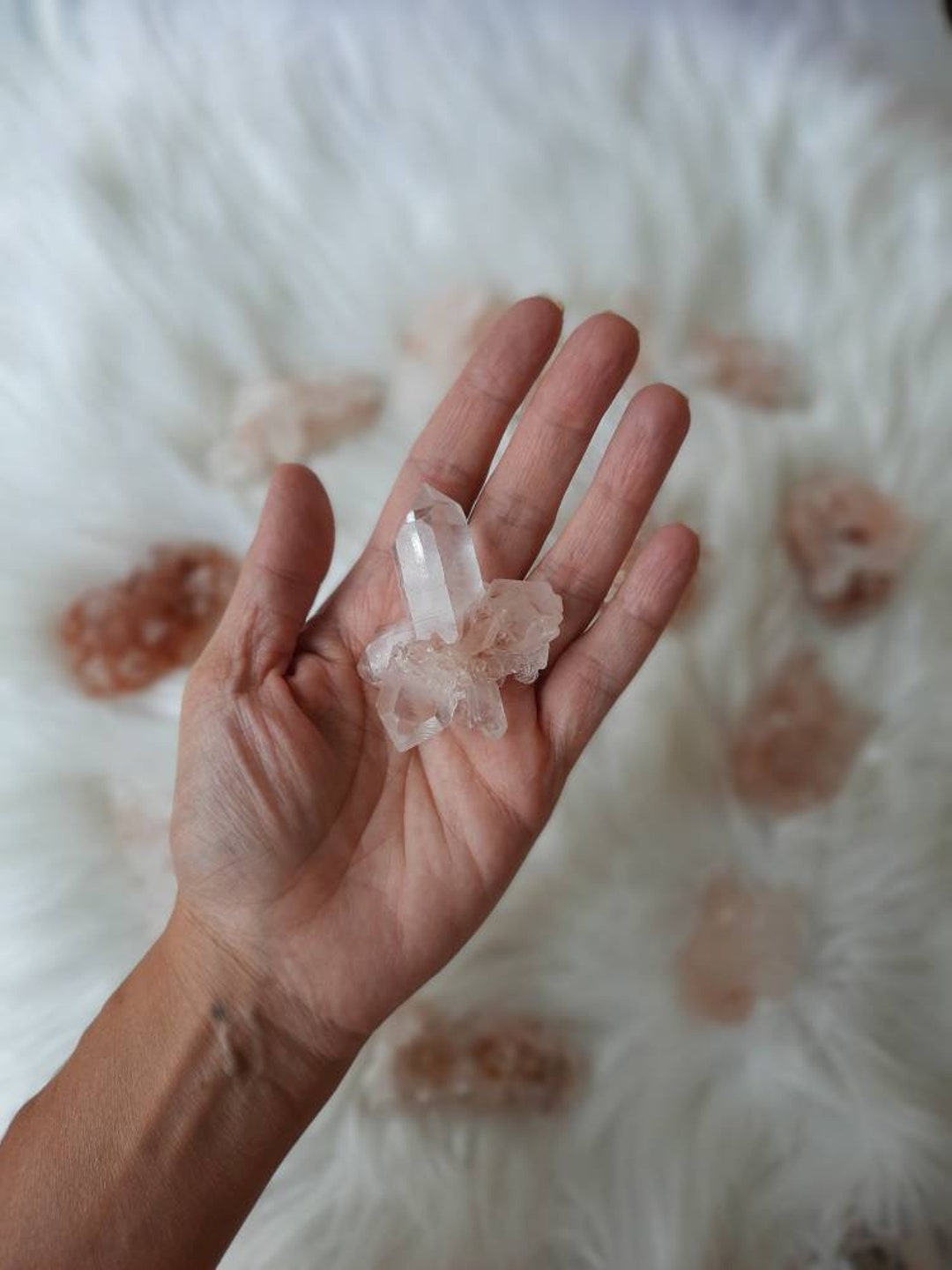 Himalayan Raw Pink Samadhi Quartz, Pink Samadhi Quartz, Himalayan ...