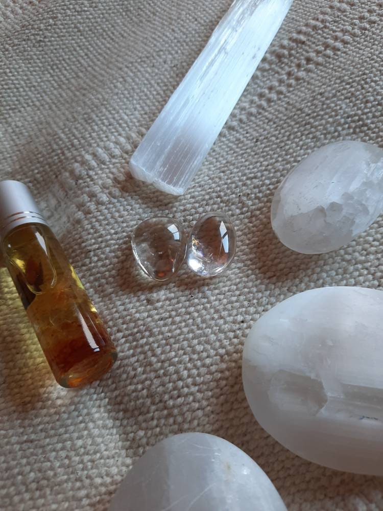 Purity Crystals Kit, Crystals Set, Selenite, Clear Quartz, Blending ...