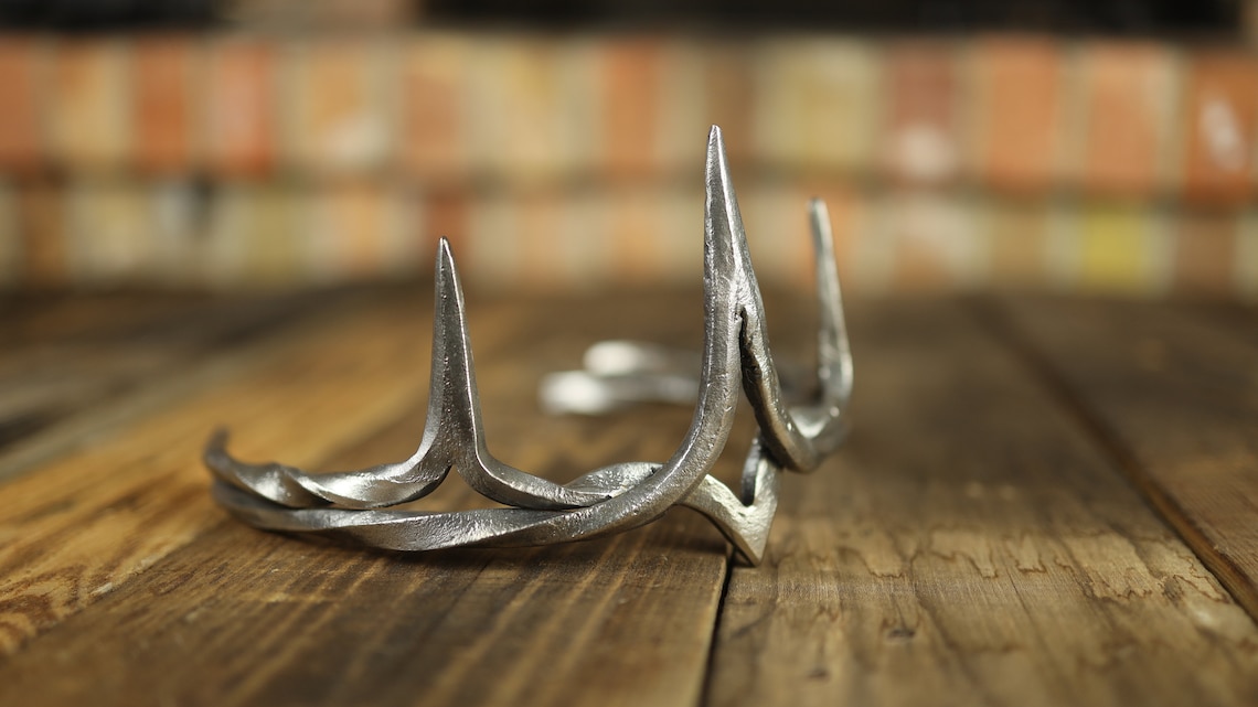 Hand Forged Iron Crown - Etsy UK