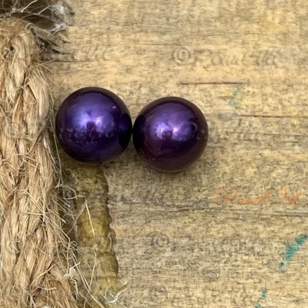 Dark Purple Pearls - Etsy