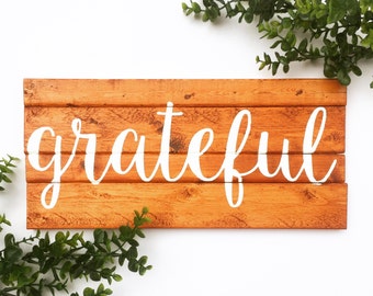 Gratitude sign | Etsy