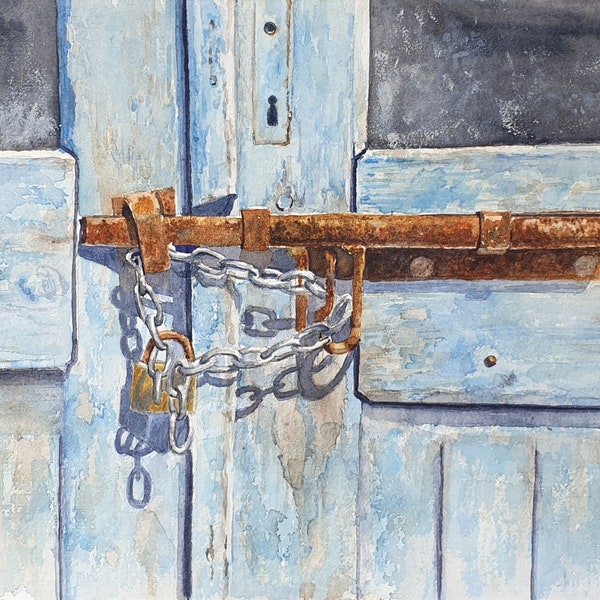 Rusty Lock - Etsy