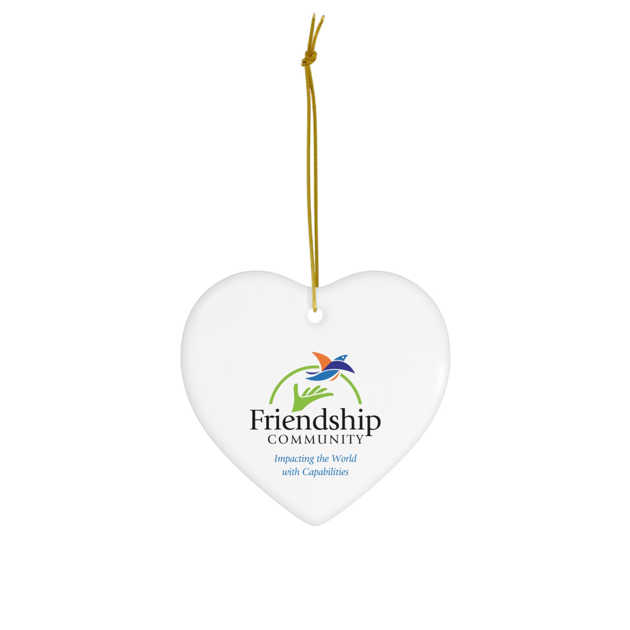 Friendship Community Logo Ceramic Ornament, 4 Shapes - Etsy