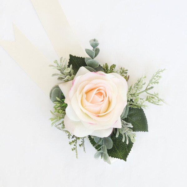 Silk Flower Corsage - Etsy