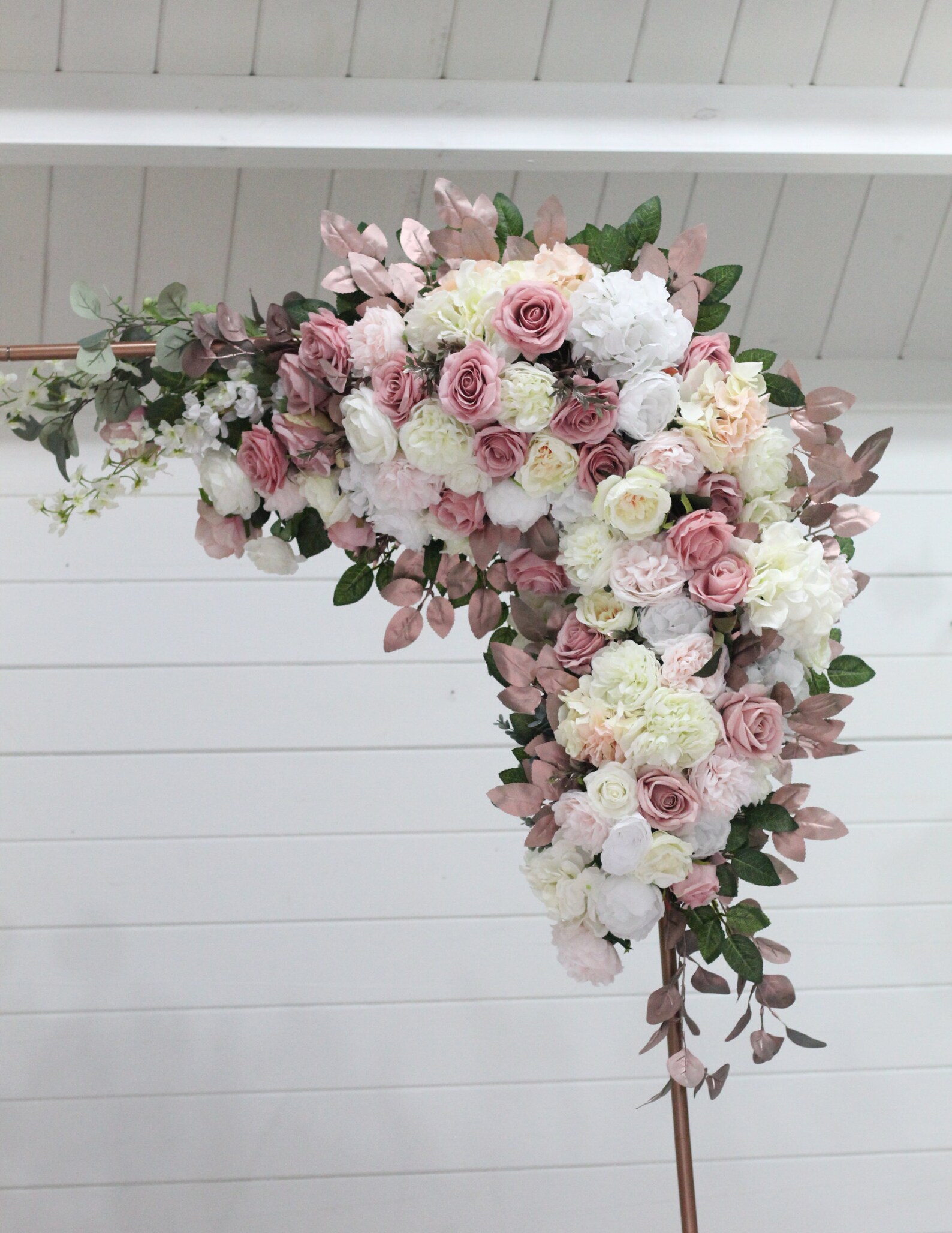 Artificial Blush Pink Flower Arch Arrangement Pink Faux - Etsy UK