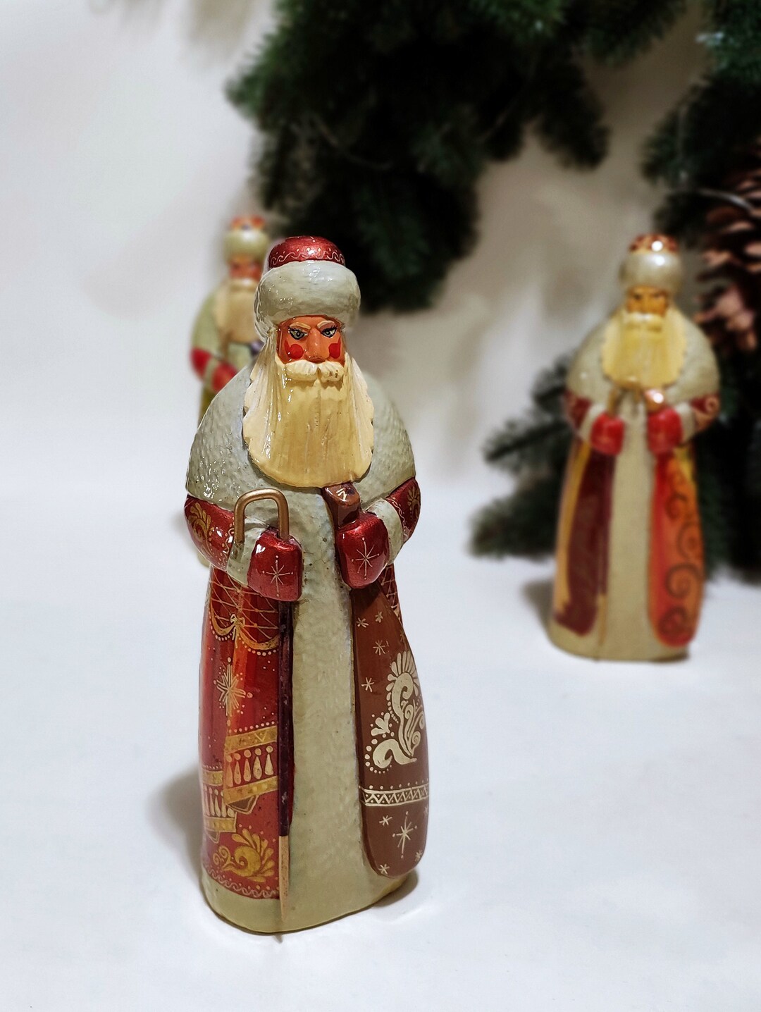 Santa Claus, Art Doll, Father Christmas Figurine Collectible, Father ...