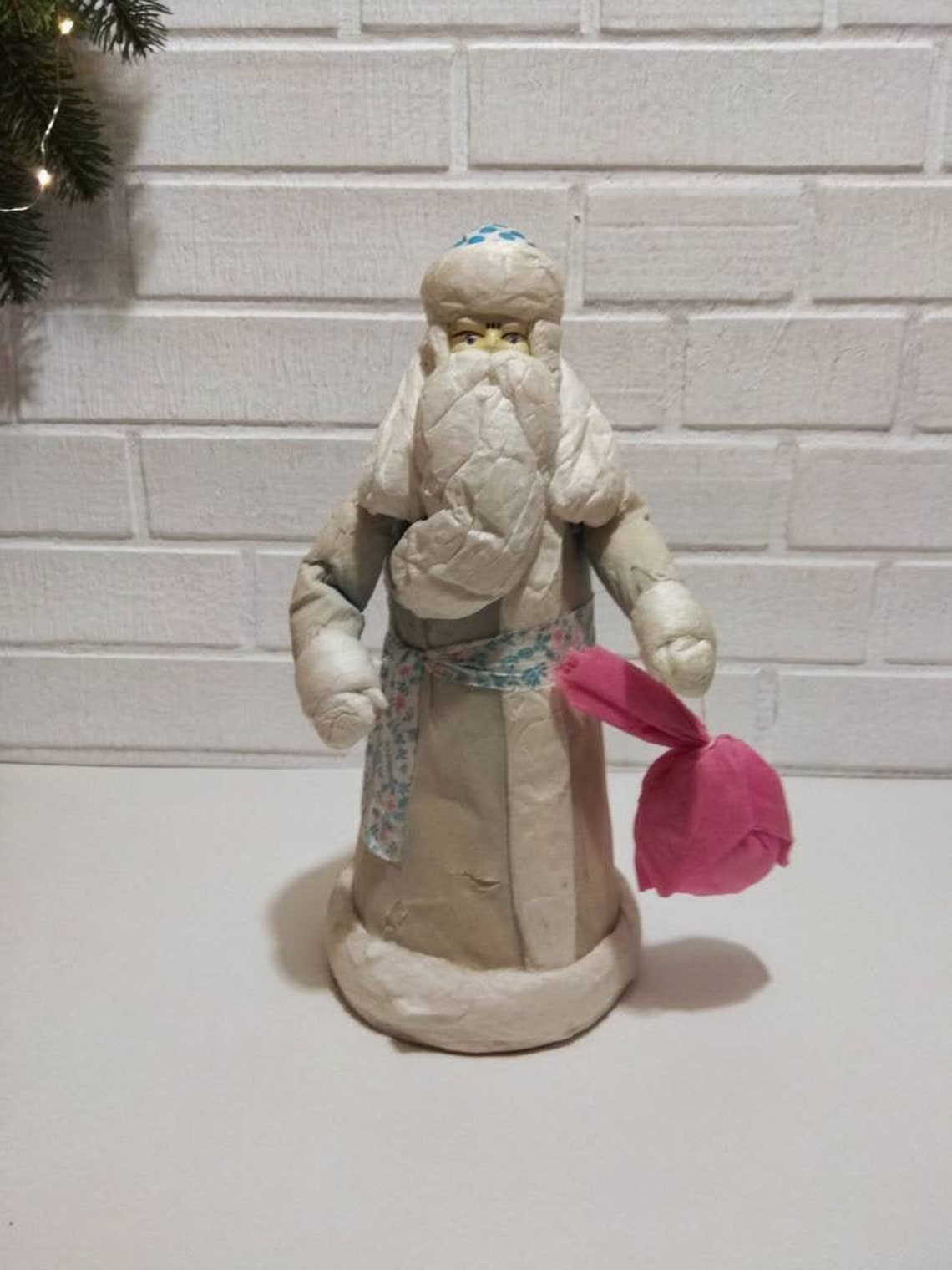 Vintage Soviet Santa Claus Est.1984, Old Christmas Russian Ded Moroz ...