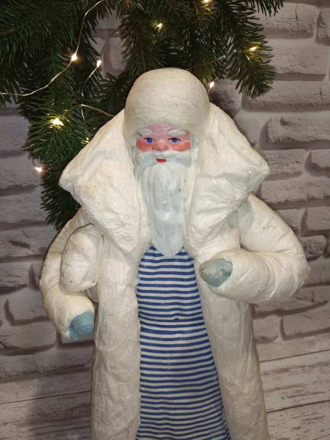 Vintage Soviet Santa Claus, Old Christmas Russian Ded Moroz, Old Santa ...