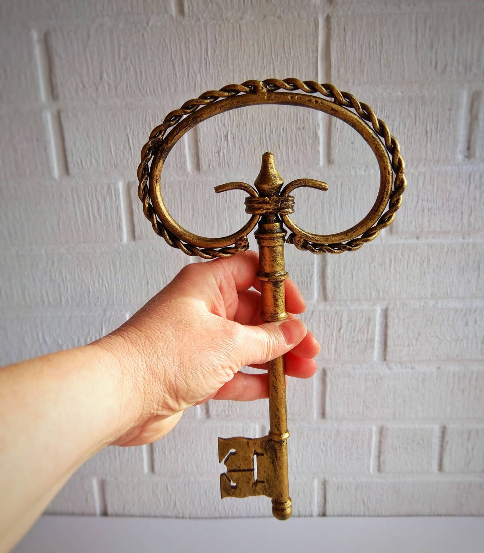 Large Skeleton Vintage Iron Shod Key, Old Gothic Key, Victorian Style ...