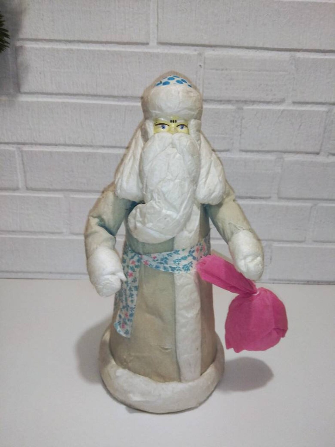 Vintage Soviet Santa Claus Est.1984, Old Christmas Russian Ded Moroz ...