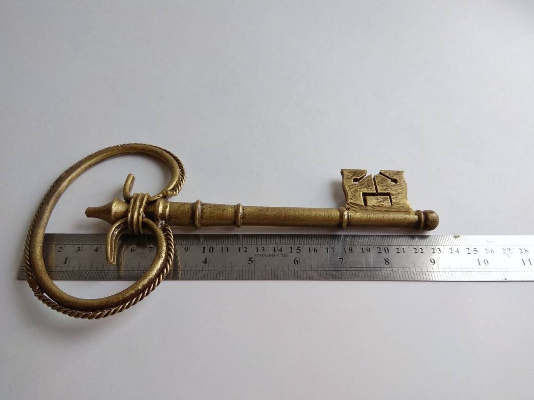 Large Skeleton Vintage Iron Shod Key, Old Gothic Key, Victorian Style ...